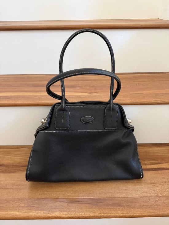 Tod's | Bags | Tods Girelli Black Pebbled Leather | Poshmark